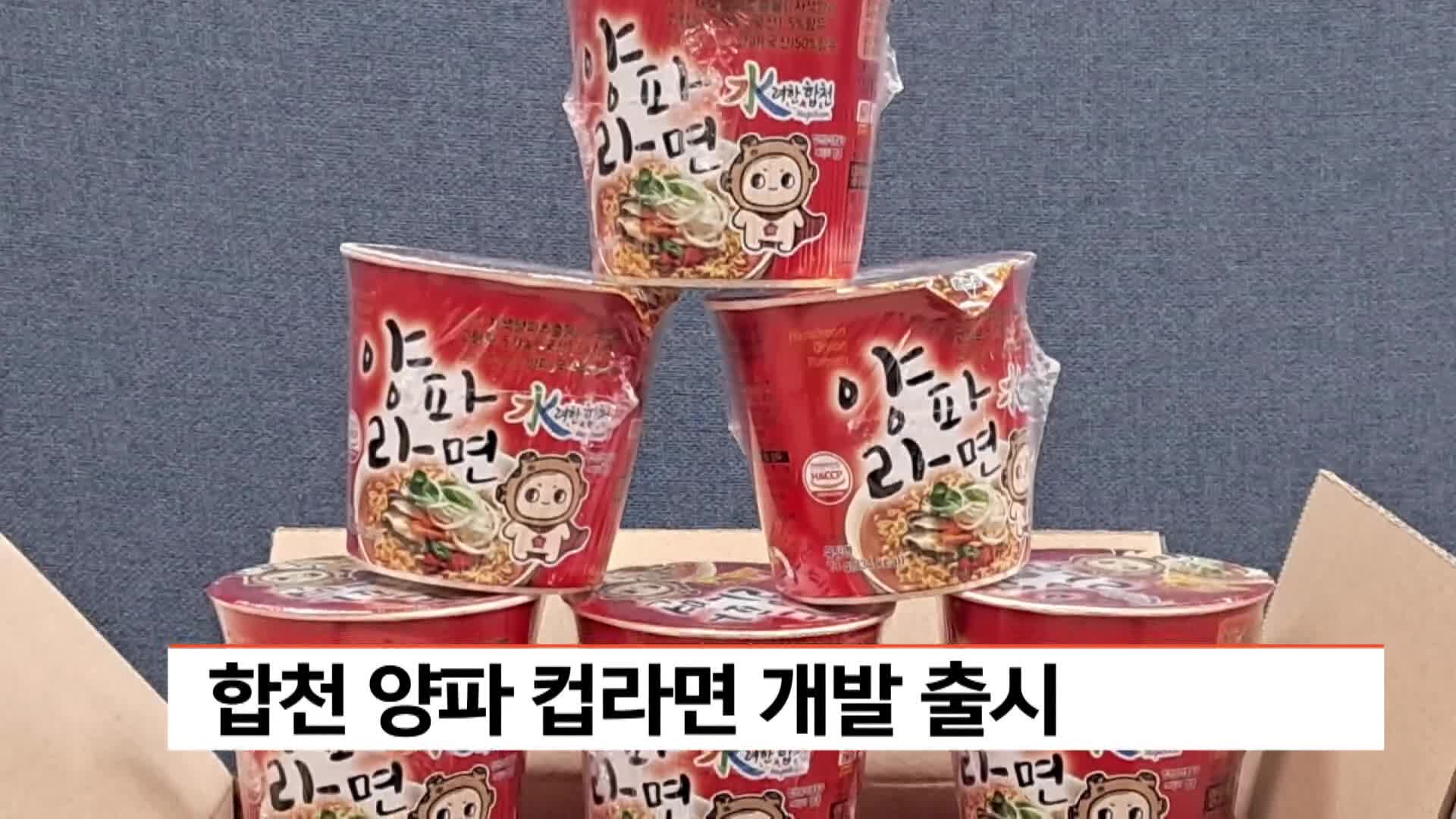 합천 양파 컵라면 개발 출시